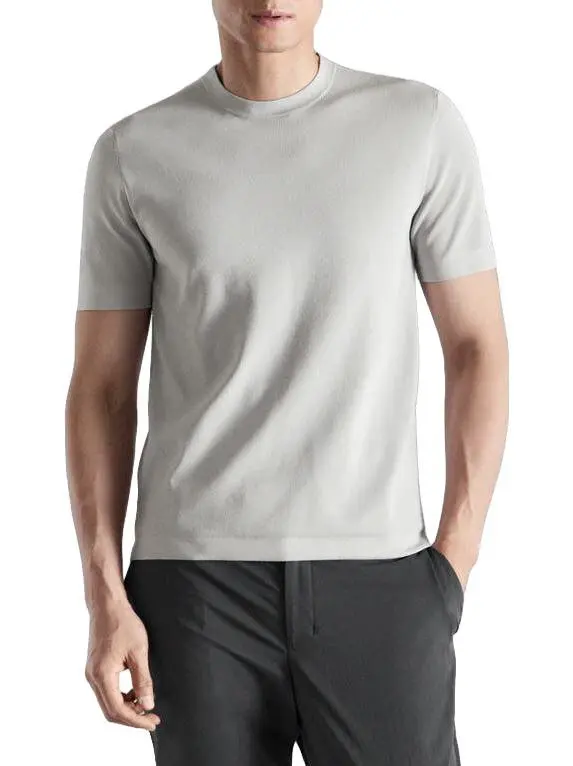 Mango Comfort Stretch Jersey T-shirt - Ice Grey