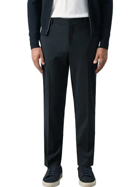 Mango Slim Fit Dress Pants - Navy