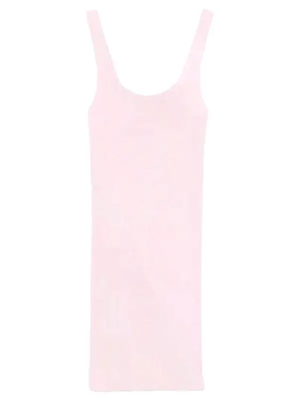 MC2 SAINT BARTH Deana Crinkle-effect Mini Dress - Pink