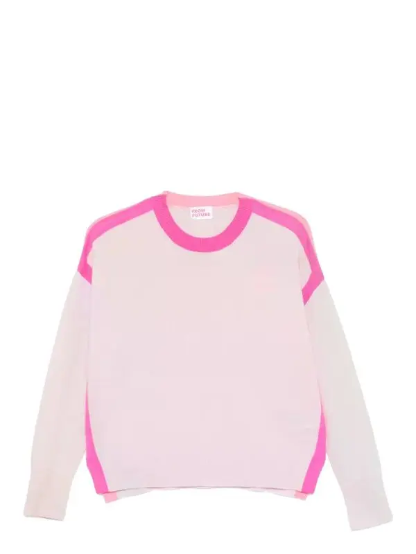 From Future Side-stripe Sweater - Pink