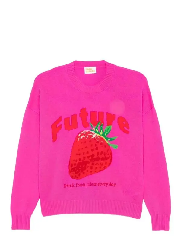 From Future Long-sleeve Sweater - Pink