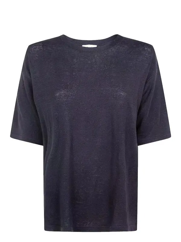 MA'RY'YA Linen T-shirt - Blue