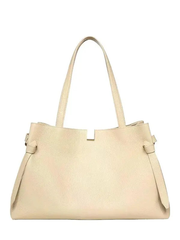 Yuzefi Gyoza Mini Pebble-grain Tote - White