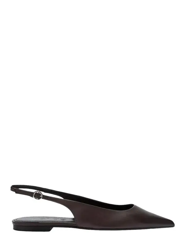 AeydĒ Amaya Pointed Slingback Sandals - Black