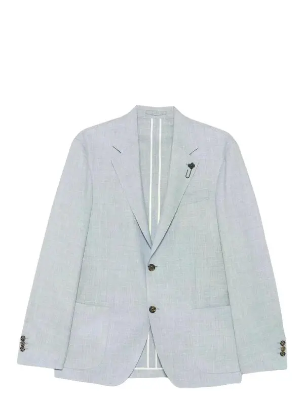 LARDINI Roma Single-breasted Blazer - Blue