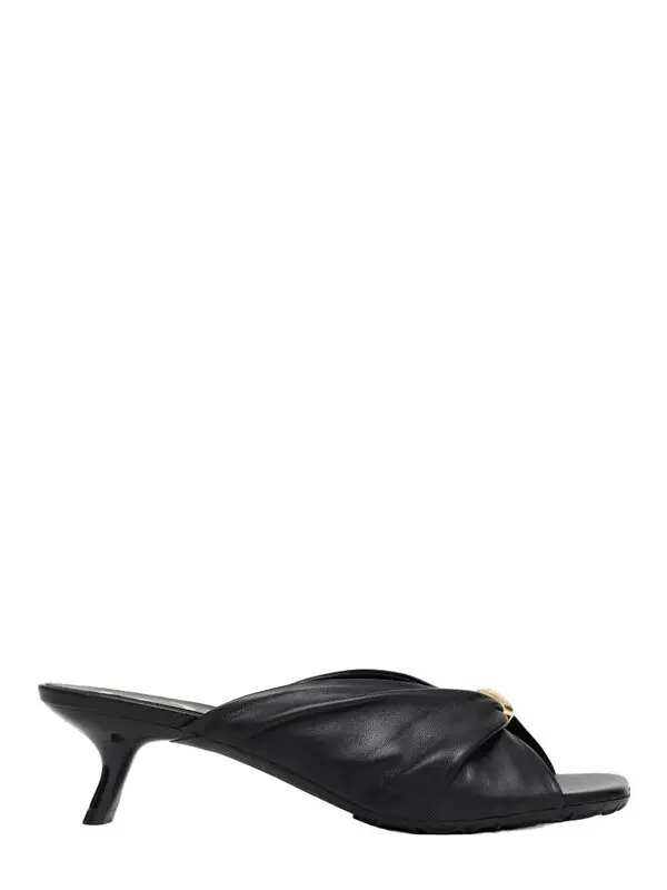 Loewe Heeled Leather Sandals - Black