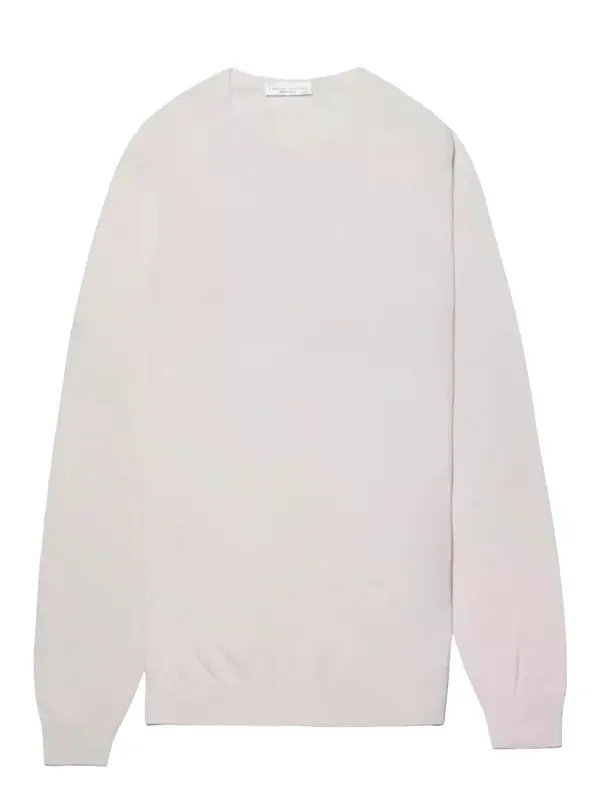 ROBERTO COLLINA Crew-neck Long-sleeve Sweater - Neutrals