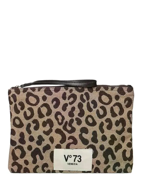 V°73 Leopard Print Make-up Bag - Neutrals