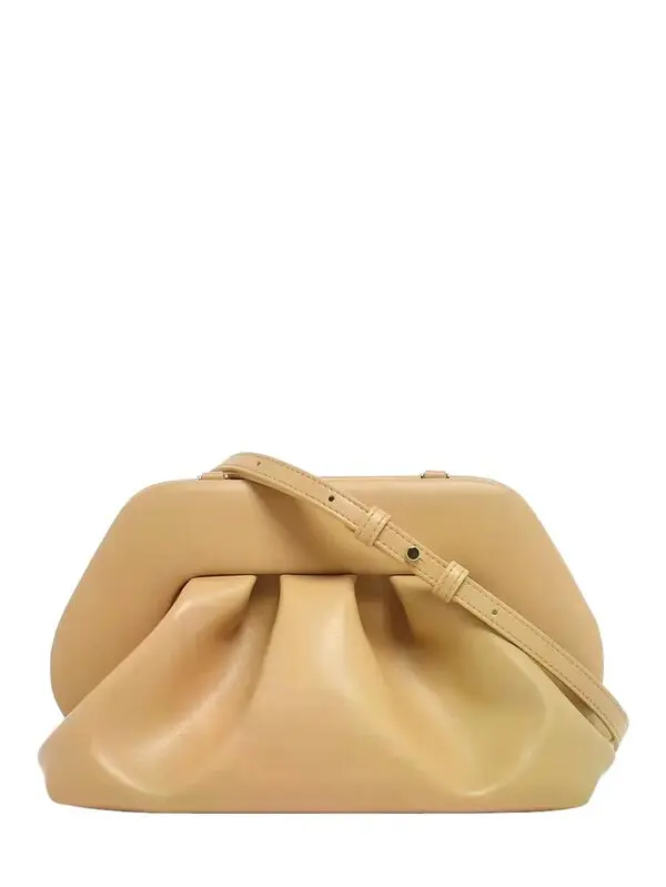 THEMOIRE Tia Gathered Clutch - Neutrals