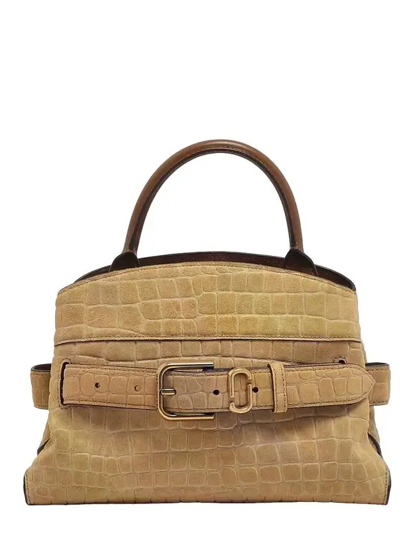 Marc Jacobs Croc-effect Buckled Tote Bag - Neutrals