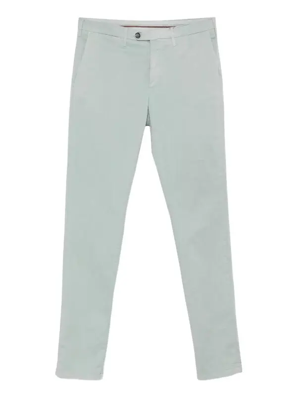 Canali Straight-leg Chino Trousers - Green