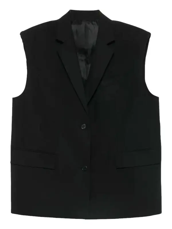 JUUN.J Buttoned Sleeveless Waistcoat - Black