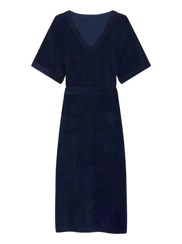 Vilebrequin Terry-cloth V-neck Dress - Blue