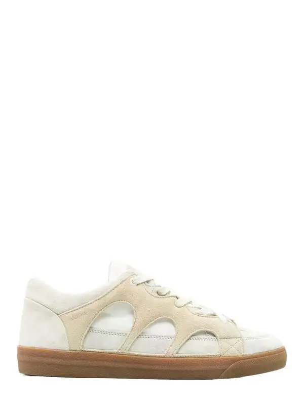 SANTHA Cut-out Detail Sneakers - White