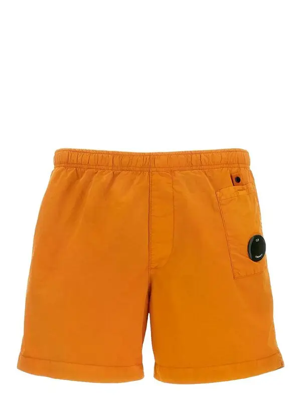 C.P. COMPANY Lens-detail Swim Shorts - Orange