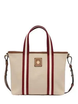 Bally Edelbliss Tote Bag In Canvas With Ribbon - White