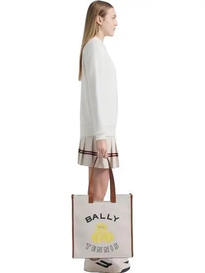 Bally Tennis Collection Tote Bag - White