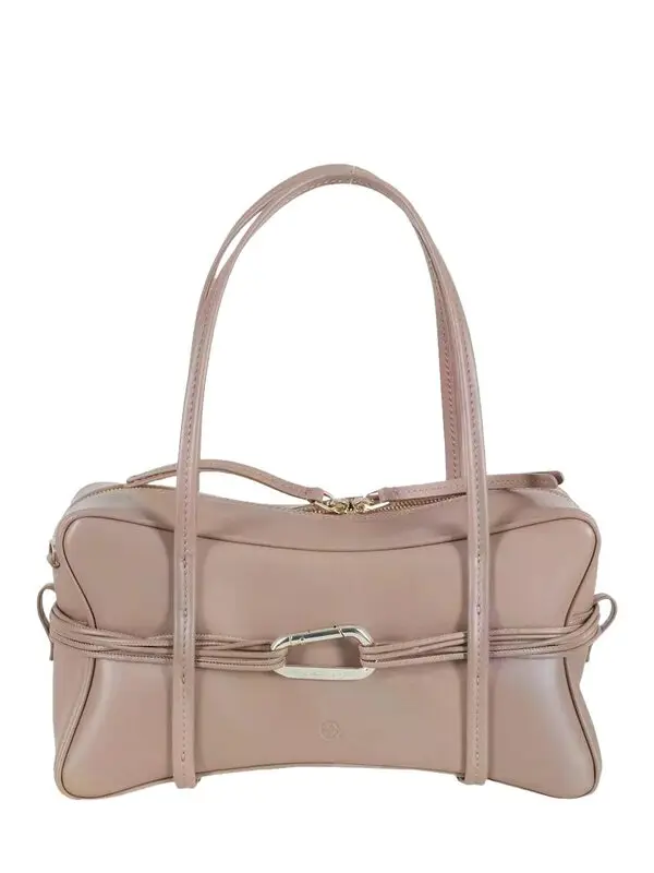 BIASIA Carabiner-detail Leather Tote Bag - Neutrals