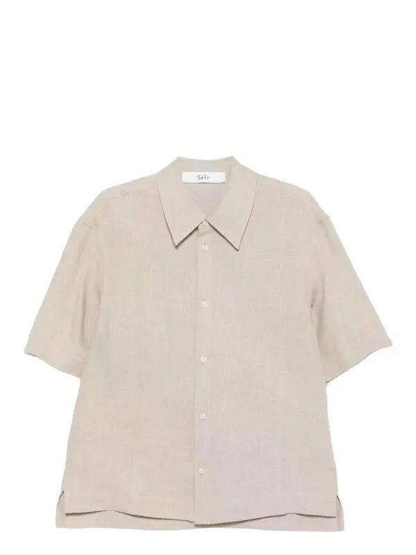 Séfr Dao Short-sleeve Shirt - Neutrals