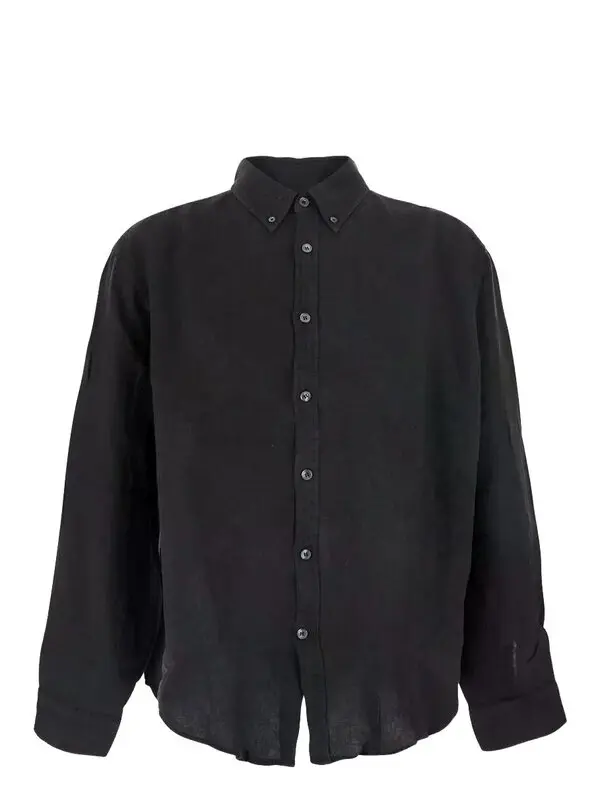 COOR Button-down Linen Shirt - Black