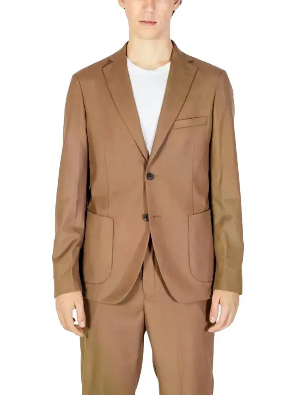 HAMAKI-HO Two-button Patch-pocket Blazer - Neutrals
