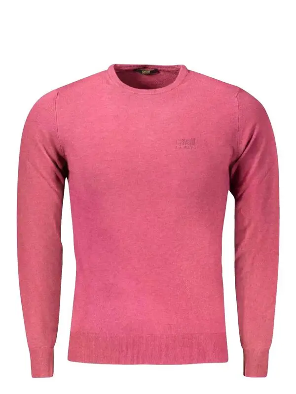 Roberto Cavalli Logo-embroidered Crew-neck Sweater - Red