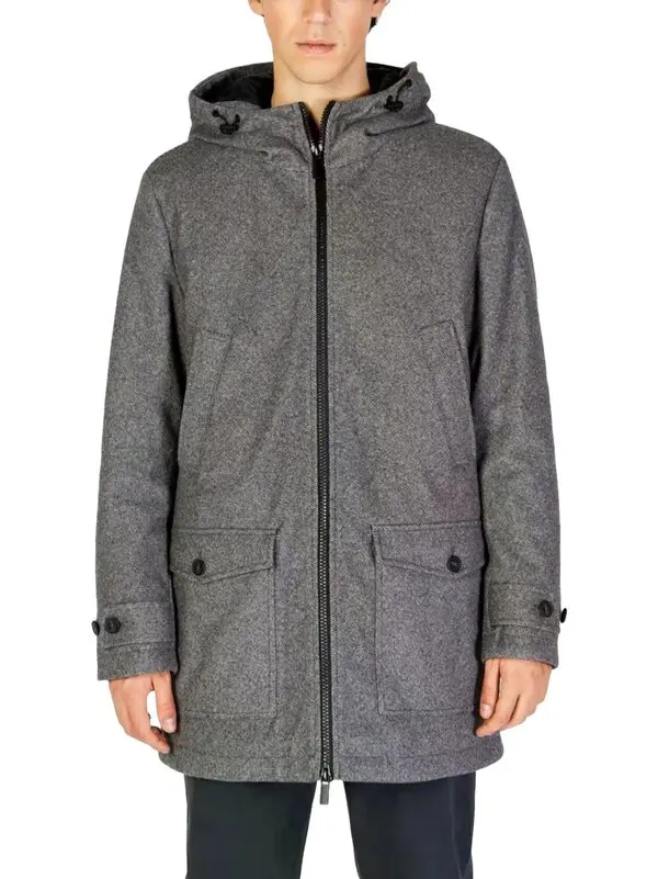 HAMAKI-HO Hooded Zip-up Jacket - Grey
