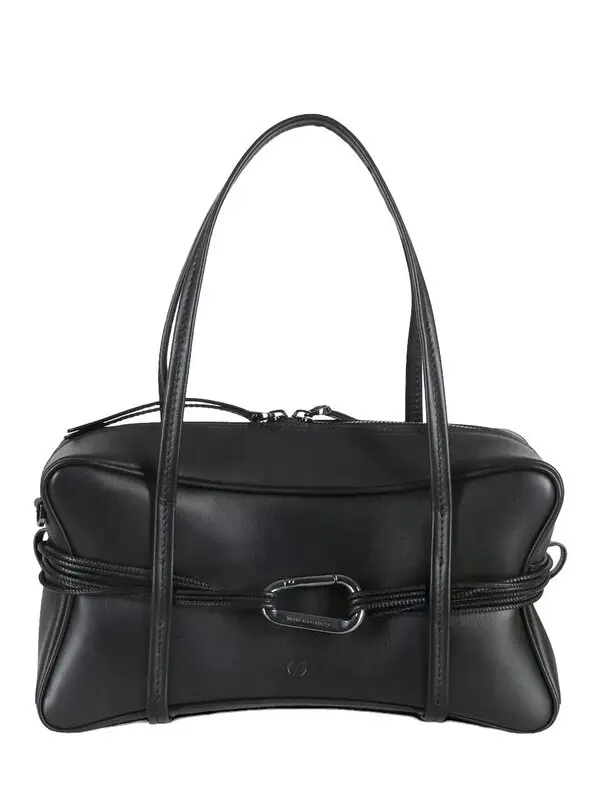 BIASIA Edwige 4ever Leather Shoulder Bag - Black