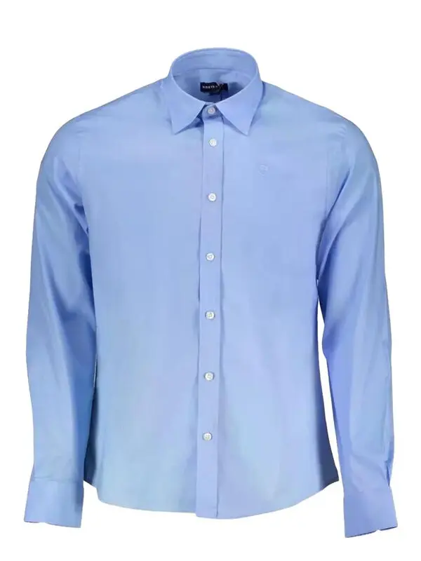 NORTH SAILS Embroidered-logo Poplin Shirt - Blue