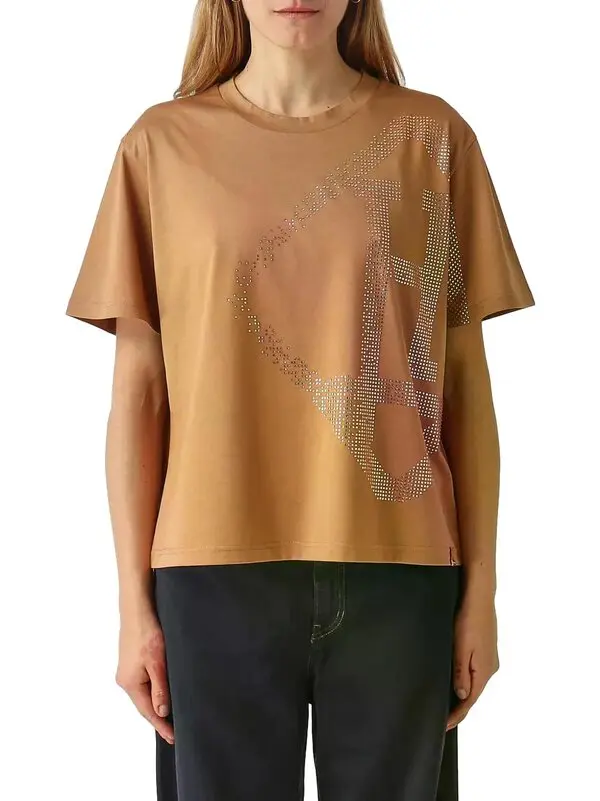 Herno Rhinestone-embellished T-shirt - Neutrals