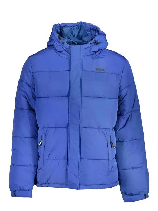 FILA Hooded Quilted Puffer Jacket - Blue