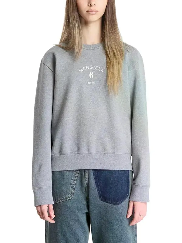 MAISON MARGIELA Logo-print Sweatshirt - Grey