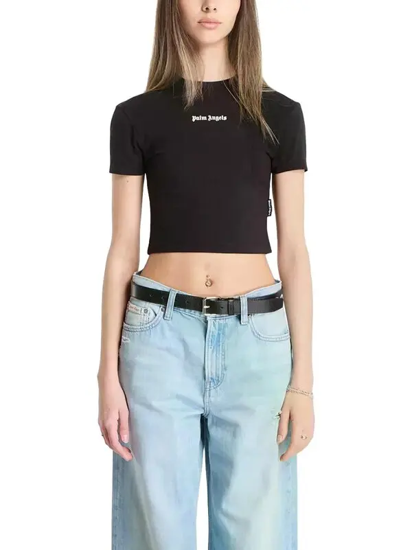 Palm Angels Logo-print T-shirt - Black
