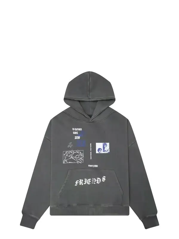 JUNGLES JUNGLES Graphic-print Hoodie - Grey