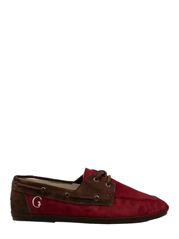 GONDOLINA Sartia Suede Boat Shoes - Red