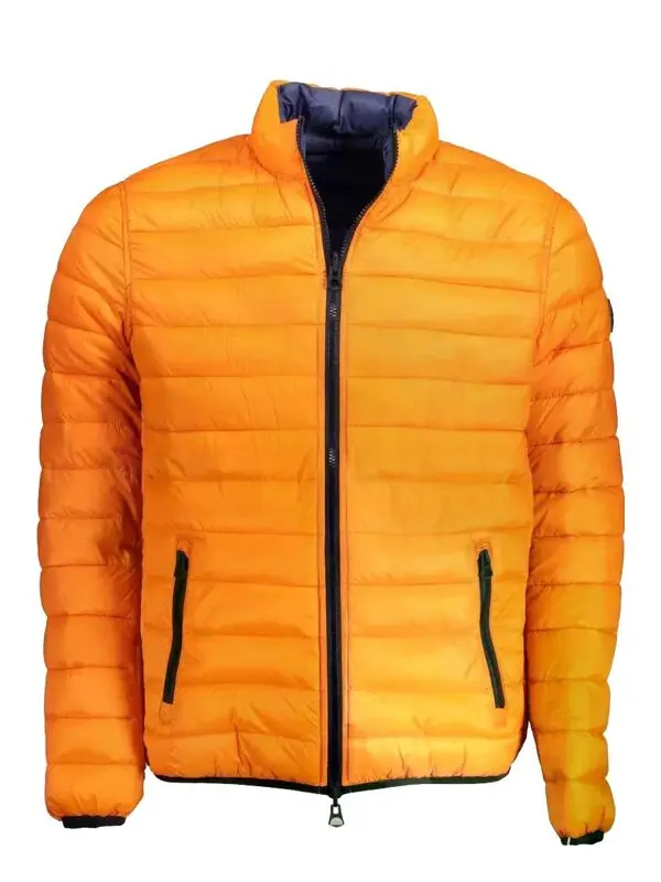 U.s. Polo Assn. Reversible Quilted Puffer Jacket - Orange
