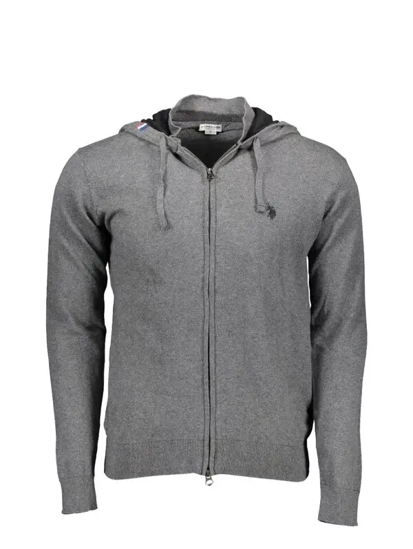 U.s. Polo Assn. Zip-up Cotton Hoodie - Grey