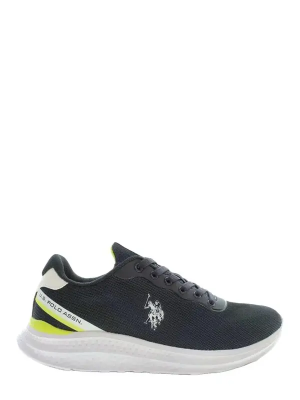 U.s. Polo Assn. Logo Patch Lace-up Sneakers - Blue