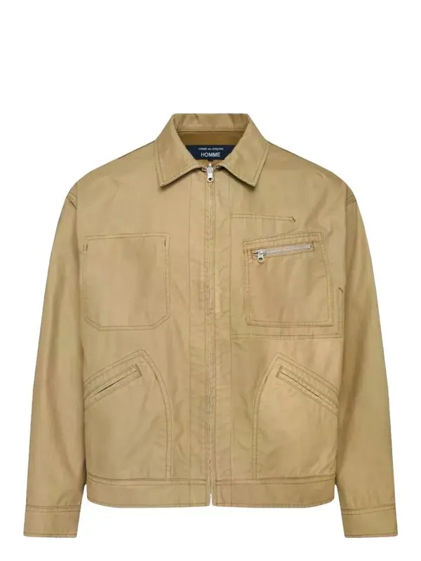 Comme Des Garçons Zip-fastening Pocket Jacket - Neutrals