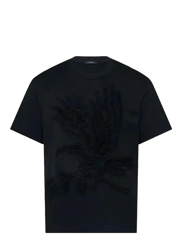 TAAKK Appliqué-detail T-shirt - Black