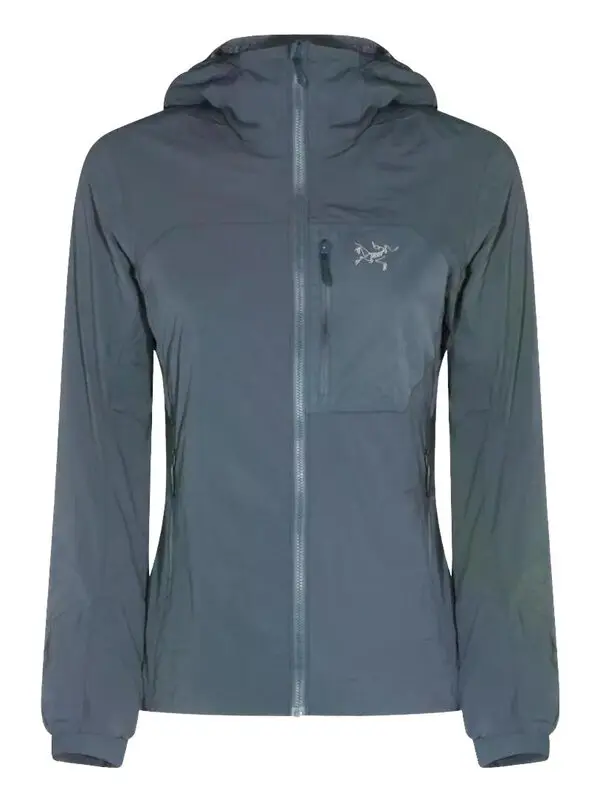 Arc'teryx Logo-embroidered Hooded Jacket - Blue
