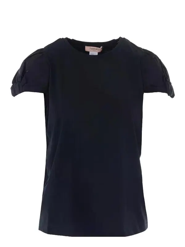 TWINSET Crew Neck Short-sleeve T-shirt - Black