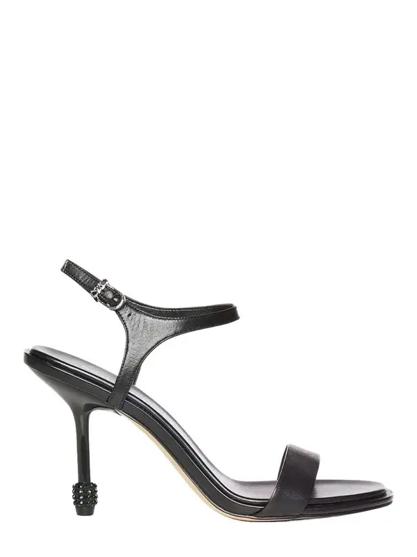 Michael Kors Embellished-heel Sandals - Black