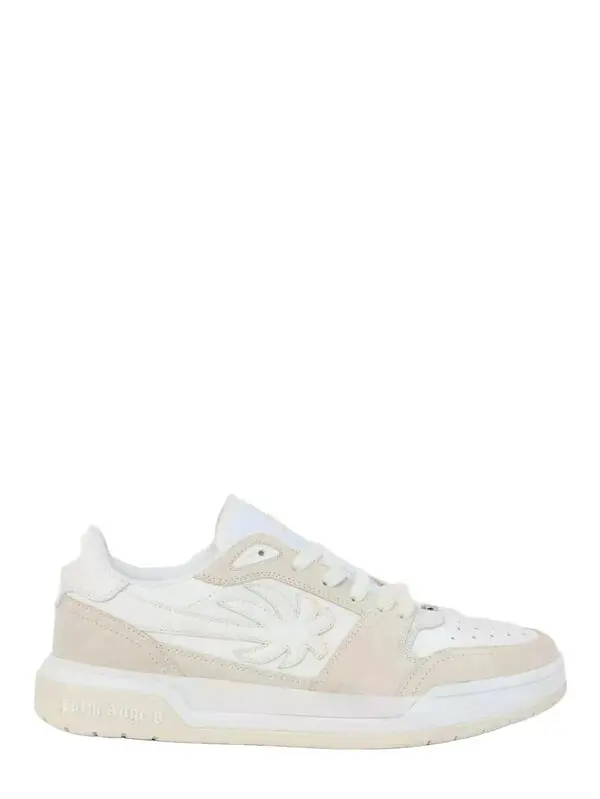 Palm Angels Basketball Leather Sneakers - Neutrals