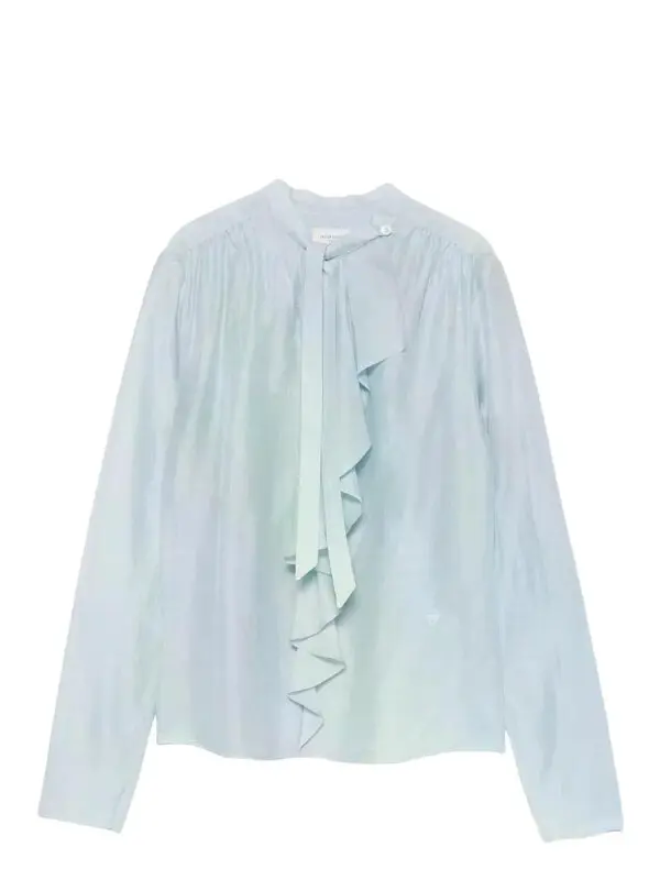 Jacob Cohen Pussy-bow Ruffled Blouse - Blue