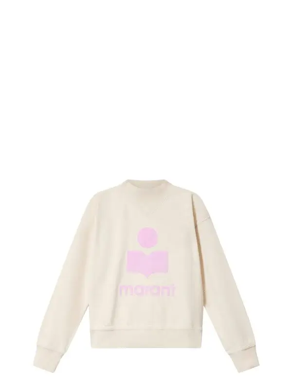 MARANT ETOILE Moby Sweatshirt - Ecru/pink