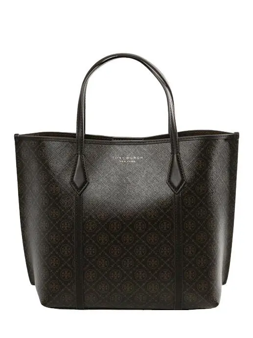 Tory Burch Perry Coated Canvas Small Tote - French Press