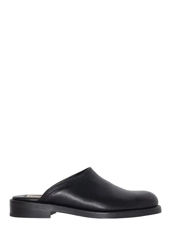 Our Legacy X Stüssy Leather Work Mules - Black