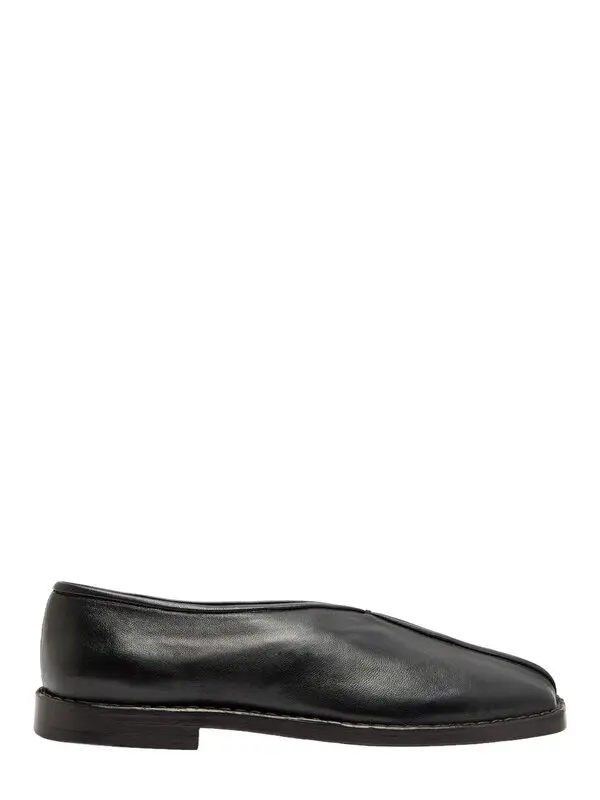 LEMAIRE Leather Loafers - Black