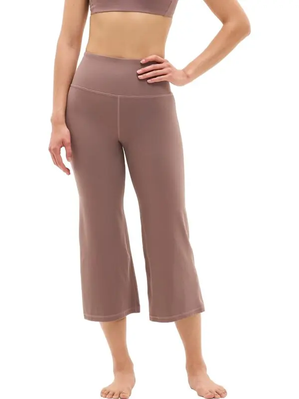 Athleta Elation High-rise Crop Flare - Mineral Brown